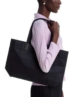 Issey Miyake Track Geometric Triangular Paneling Tote