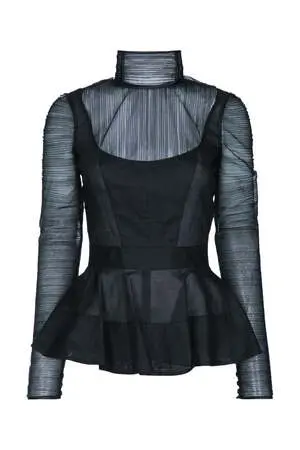Elisabetta Franchi Lace Detail Shirt For