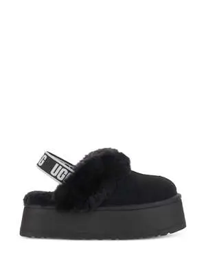 UGG Plush Collar Mini Ankle Boots With Platform