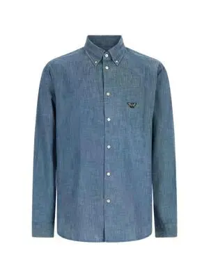 Emporio Armani Logo-detail Shirt - Blue