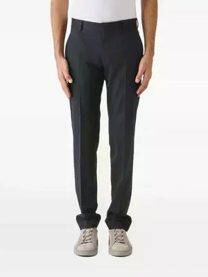 PT TORINO Pressed-crease Tailored Trousers - Blue