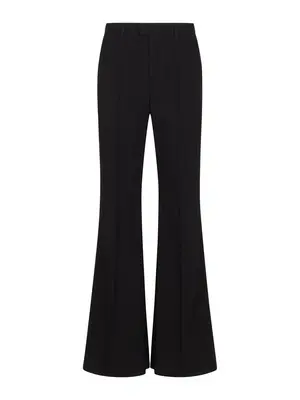 Balenciaga Flared Trousers In Flowing Viscose