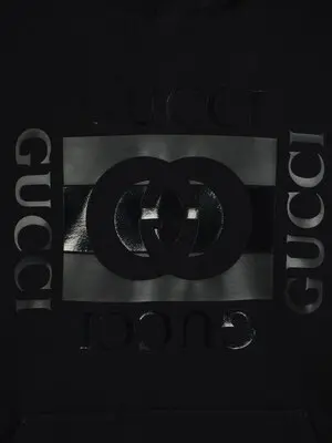 Gucci Cotton Jersey Hoodie With Gg Print