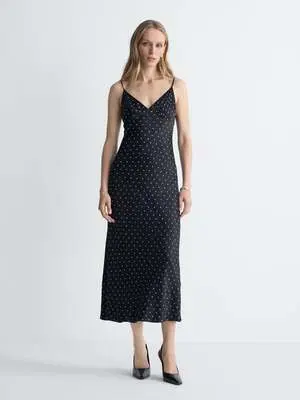 Diane Von Furstenberg Silvana Embroidered Dress - Black