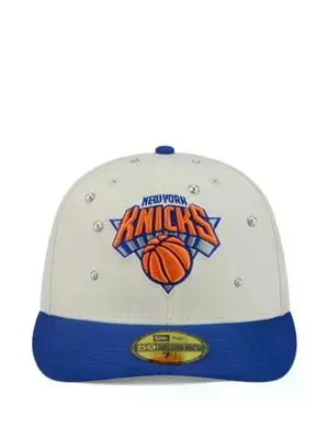 New Era X Ny Knicks 59fifty Faux-pearl Embellished Cap - White