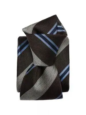 ELIZABETTA Flaminia Silk Tie Brown