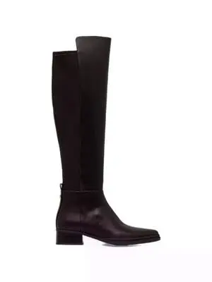 Michael Kors Lex Leather Stretch Riding Boot - Brown