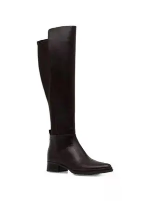 Michael Kors Lex Leather Stretch Riding Boot