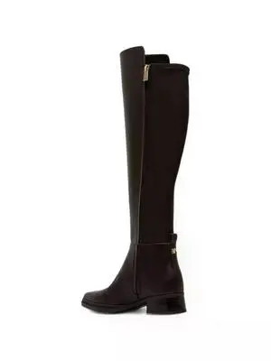 Michael Kors Lex Leather Stretch Riding Boot