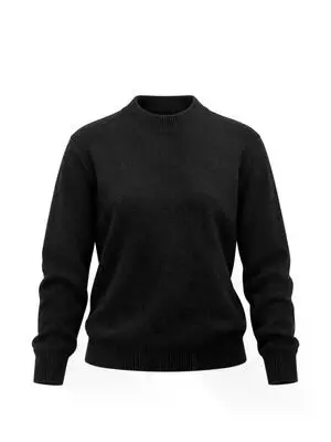 Marella Ribbed-knit Trim Sweater - Black