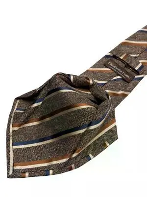 ELIZABETTA Velletri Striped Silk Tie