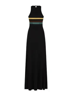 Saint Laurent Robe Longue Fendu Tr