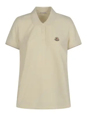 Moncler Ss Polo - Neutral