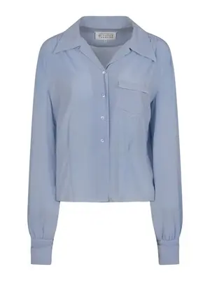 MAISON MARGIELA Long-sleeved Shirt - Blue