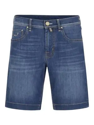 JACOB COHЁN Bermuda 5 Pkt Slim Fit Nicolas Denim Str - Blue