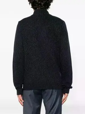 Eric Bompard Marl Zip-neck Sweater