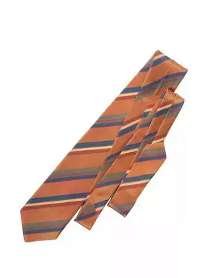 ELIZABETTA Battisti Striped Silk Tie