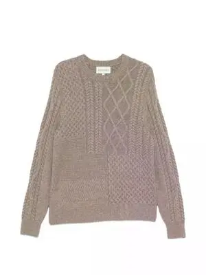 Eric Bompard Patchwork Cable-knit Sweater - Neutrals