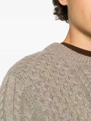 Eric Bompard Patchwork Cable-knit Sweater