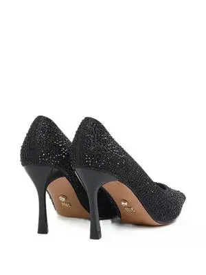 TWENTY FOURHAITCH Teylor Crystal-embellished Pointed-toe Heeled Pumps