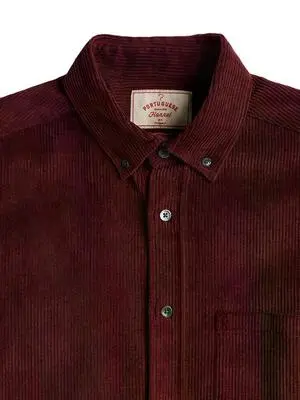 Portuguese Flannel Lobo Corduroy Button-down Shirt - Red