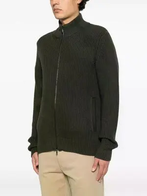 DRUMOHR Waffle-knit Zip-up Cardigan