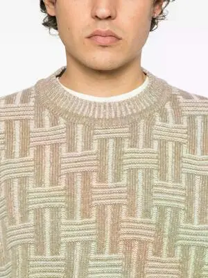 DRUMOHR Basket-weave Sweater - Neutrals