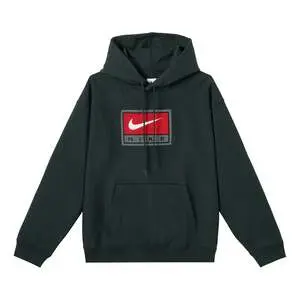 Nike Solo Swoosh Fleece Hoodie 'dark Green Olive