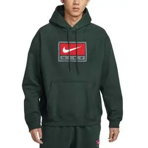 Nike Solo Swoosh Fleece Hoodie 'dark Green Olive