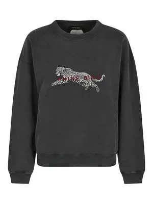 ANINE BING Spencer Sweatshirt Leopard Washed