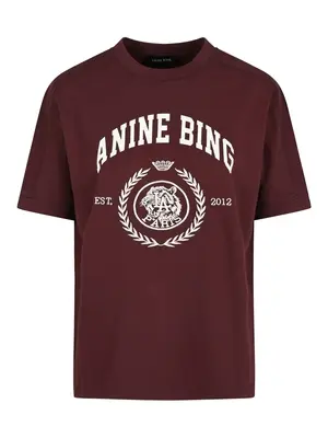 ANINE BING Jaylin Tee Collegiate Fig