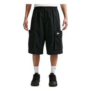 Nike Club Oversized Cargo Shorts - Black