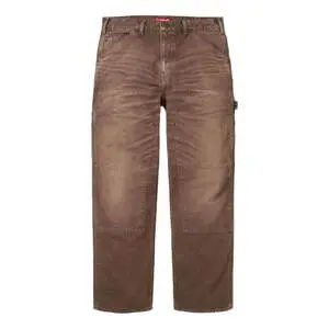 Supreme Ss26 Worn Double Knee Painter Pant - Brown