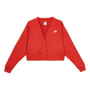 Nike Club Fleece Loose Cardigan Asia Sizing - Red