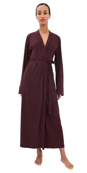 SKIMS Soft Lounge Long Robe - Currant