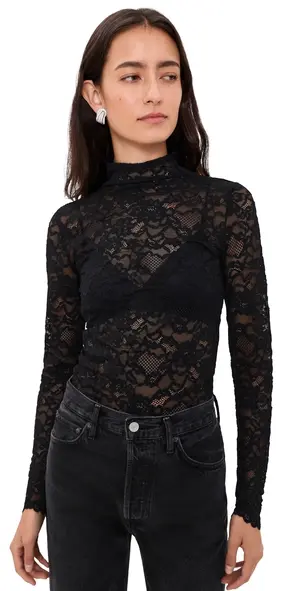 Joe's Jeans The Lace Tony Top - Black