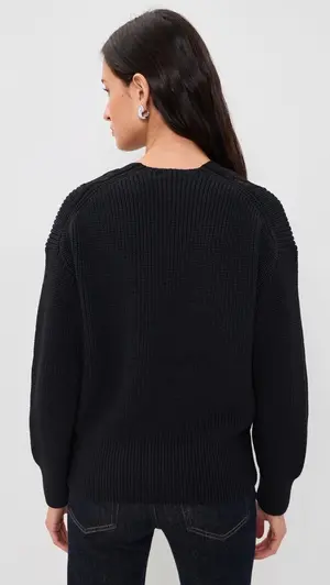 PISTOLA Chiara V Neck Lace Sweater