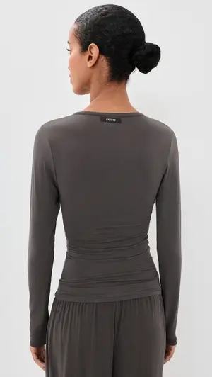 SKIMS Cloud Sleep Henley Top