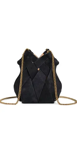 Ulla Johnson Charlotte Mini Chain Crossbody Bag - Noir