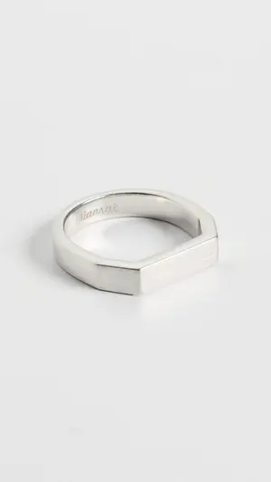 Miansai Hex Matte Sterling Silver Ring