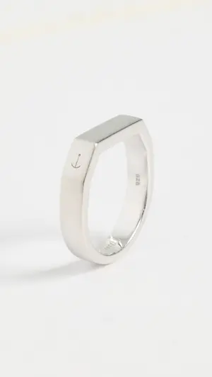 Miansai Hex Matte Sterling Silver Ring