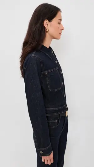 PISTOLA Leonie Cropped Denim Jacket