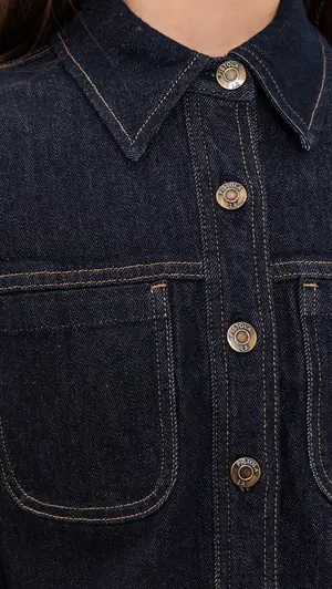 PISTOLA Leonie Cropped Denim Jacket