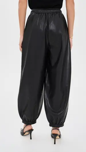 PISTOLA Freya Faux Leather Pull On Harem Pants
