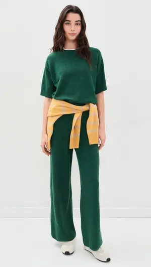 Marine Layer Short Sleeve Sweater Lounge Tee