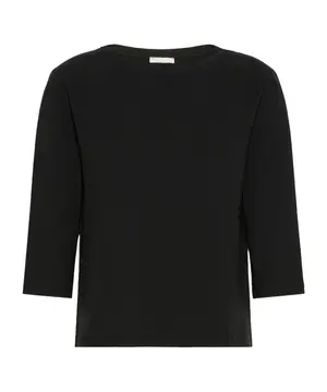 Max Mara Boat-neck Jersey T-shirt - Black