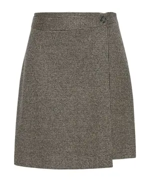 Max Mara Vetta Houndstooth Wrap Skorts