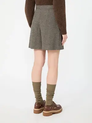 Max Mara Vetta Houndstooth Wrap Skorts
