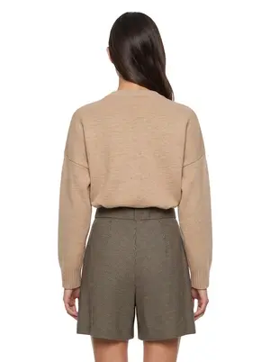 Max Mara Vetta Houndstooth Wrap Skorts