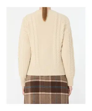 Max Mara Alben Cable-knit Wool Sweater